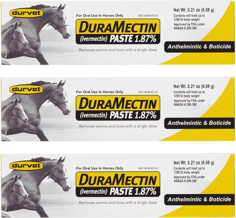 Durvet Duramectin Equine Wormer Paste - 3 Tubes - alpmansupplies.com